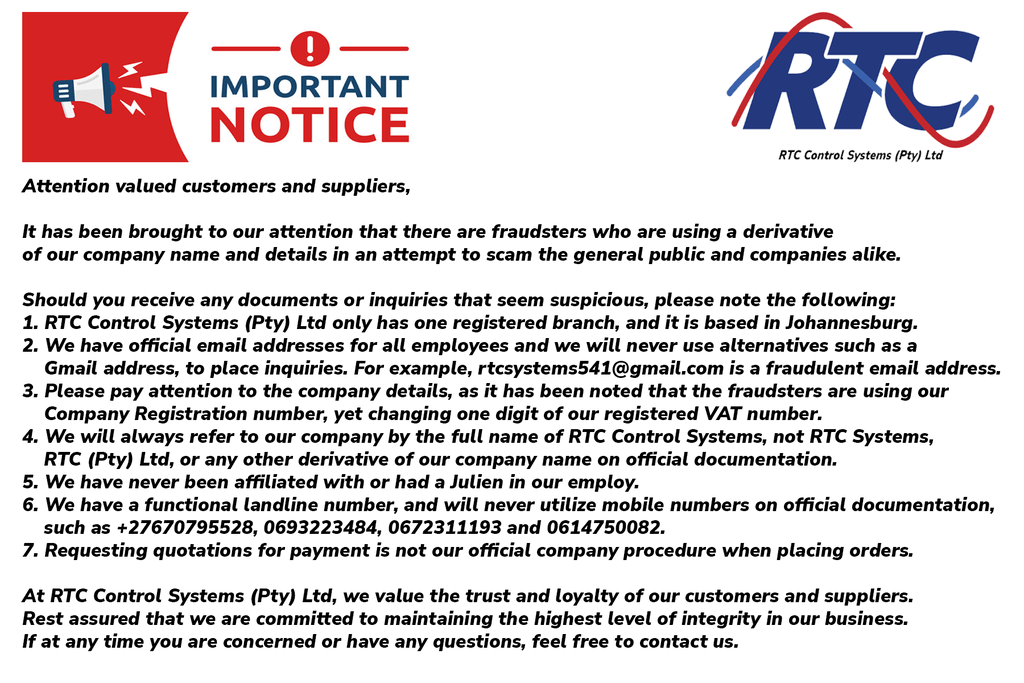 Contact - RTC Control Systems